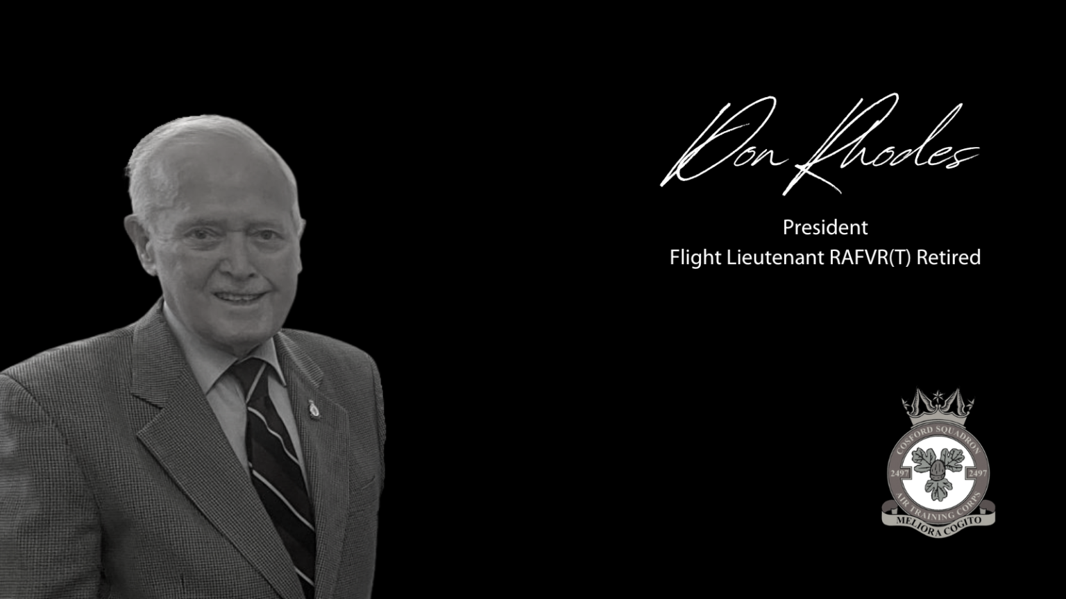 Remembering Don Rhodes - Cosford Air Cadets